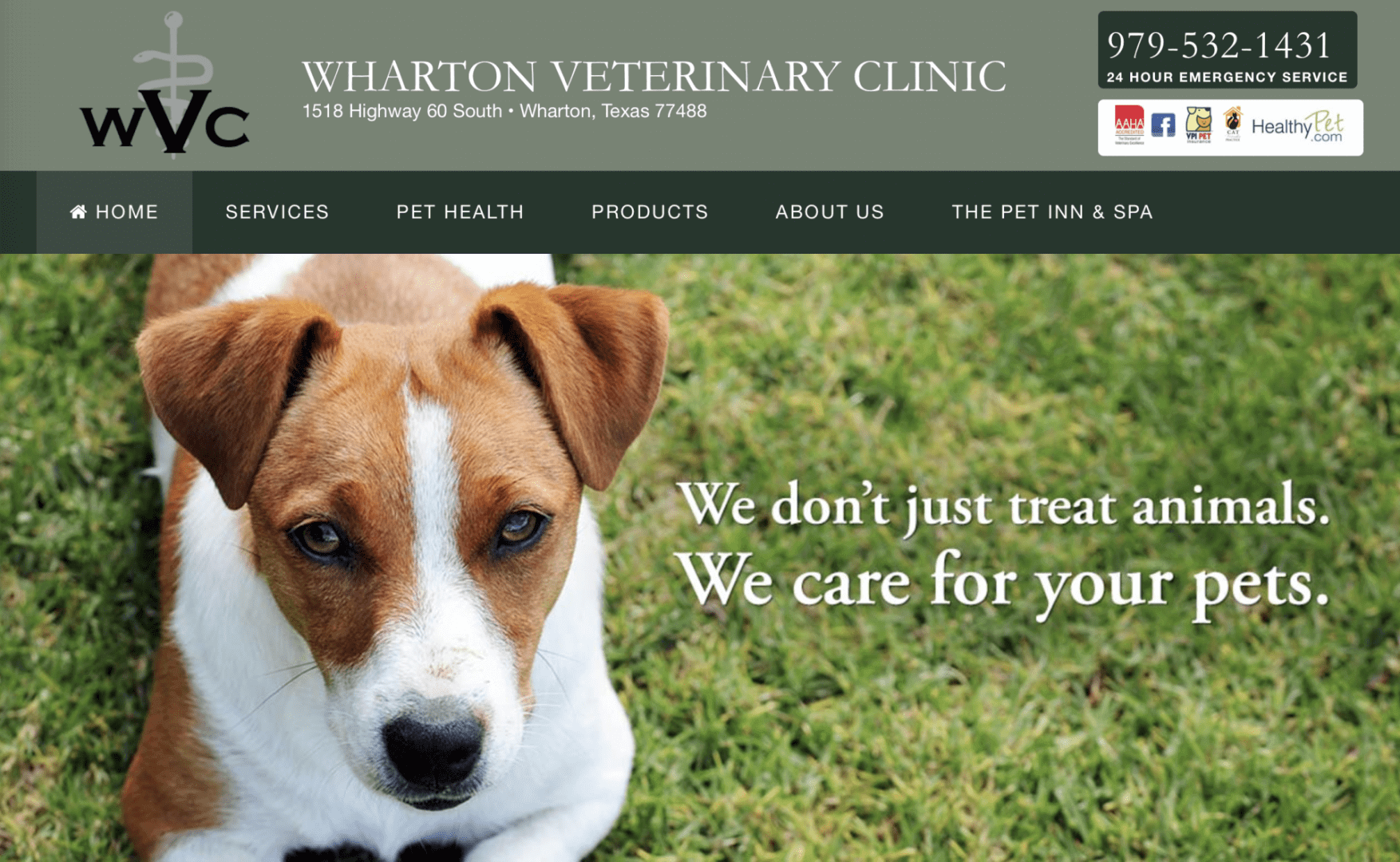 Veterinary Clinic Website Design - Ranch House Designs, Inc.